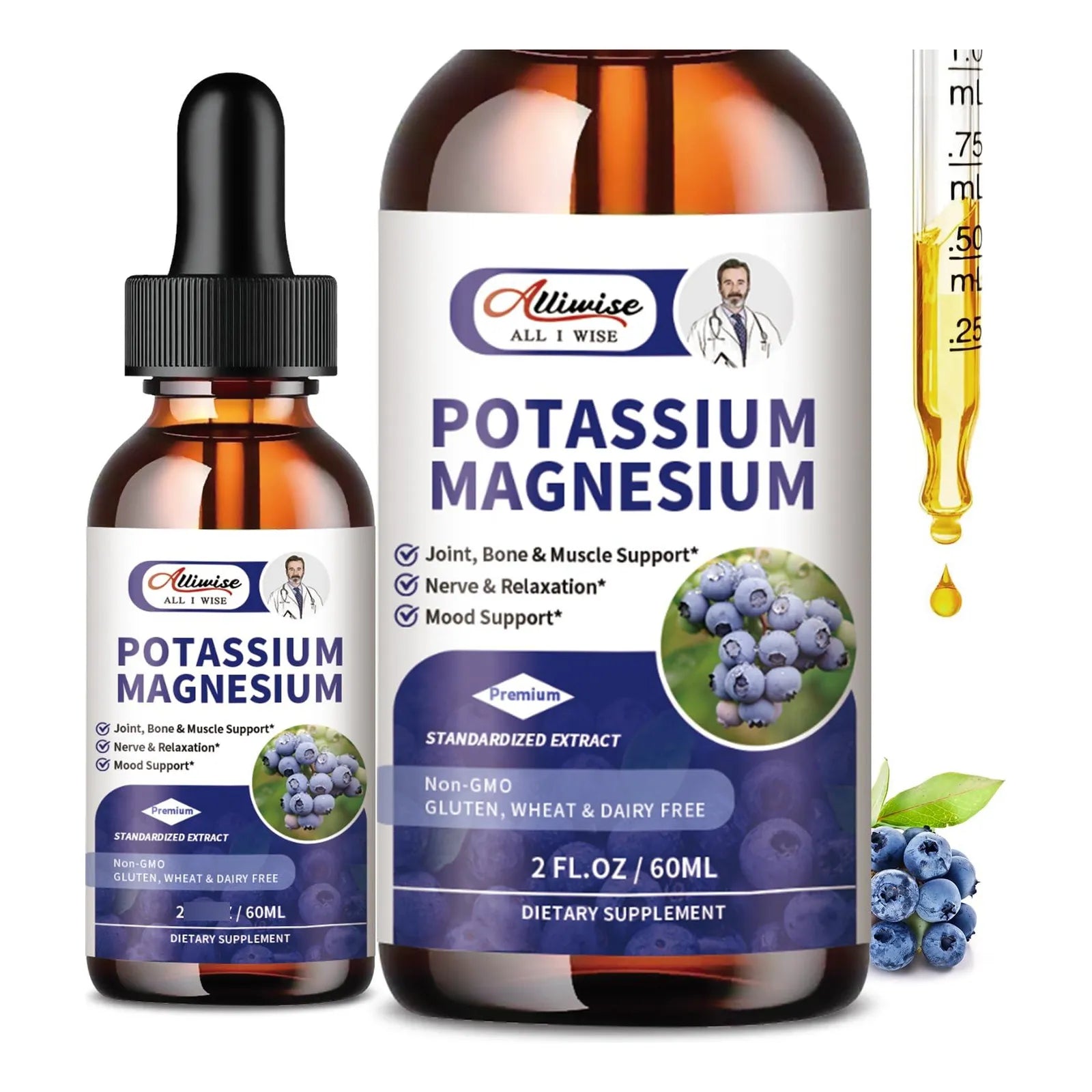 Suplemento Liquido Potasio Magnesio Calcio Vitamina D3 Zinc Para Energ ...