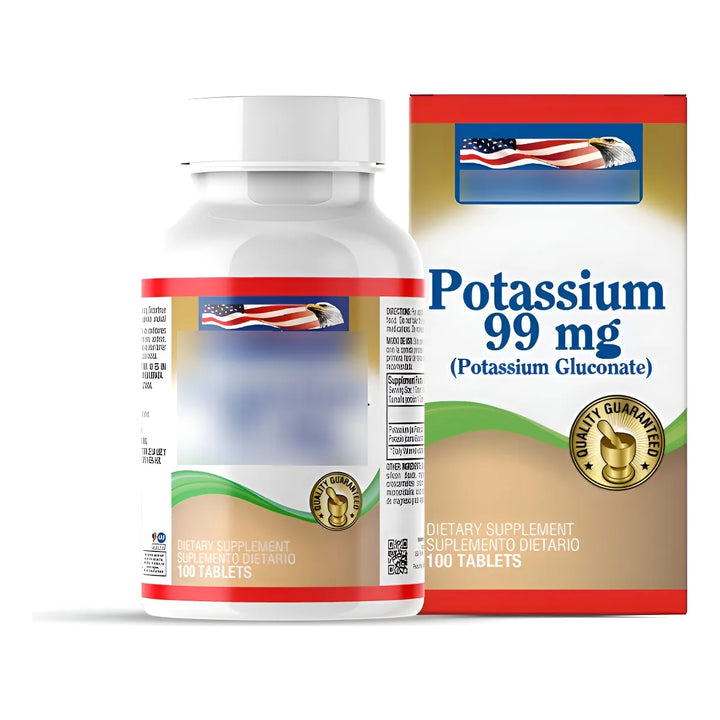 Potasio 99 Mg X100 Tabletas Healthy America Suplemento Nutricional Veg ...