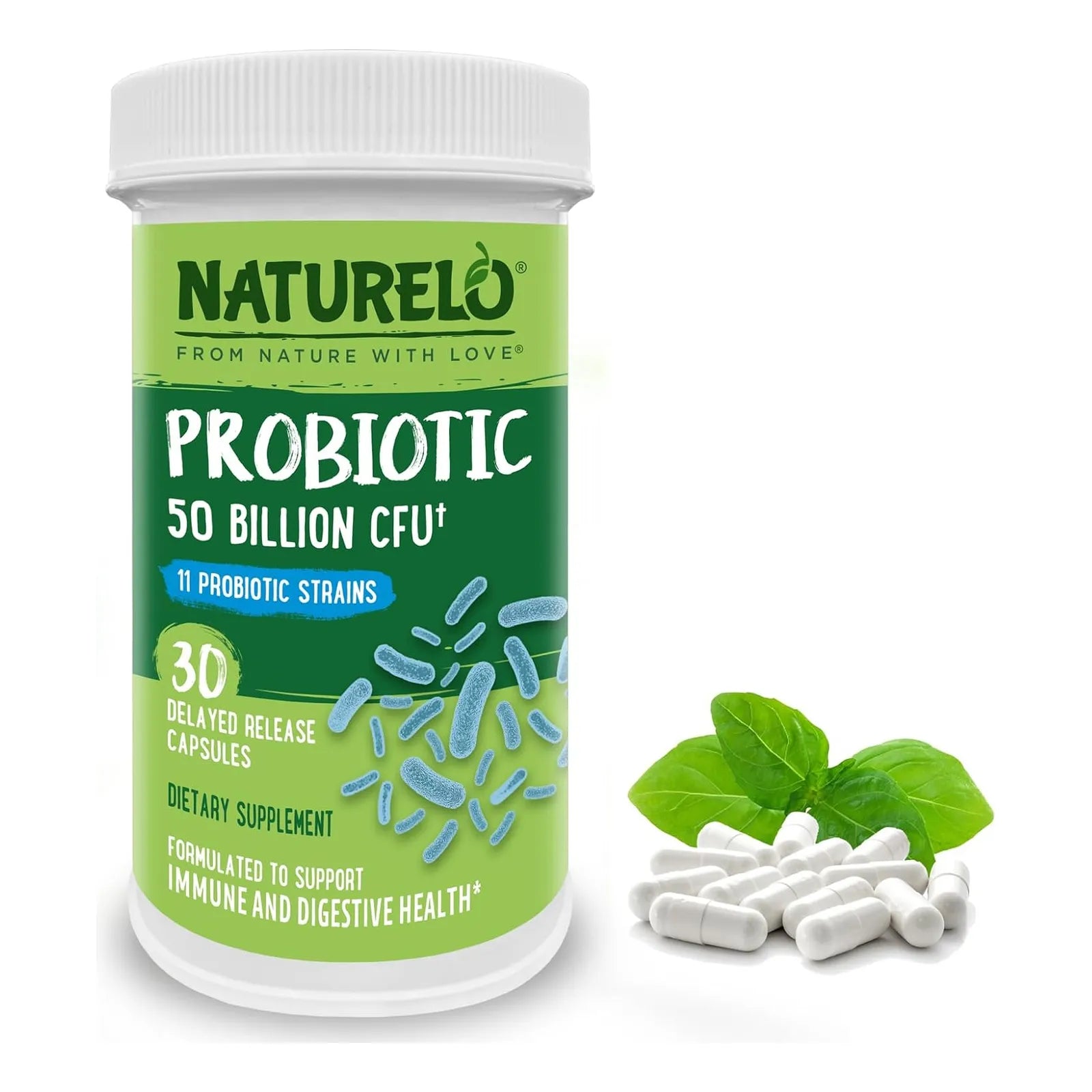 Probiótico NATURELO 50 Mil Millones CFU 11 Cepas Digestión E Inmunidad ...