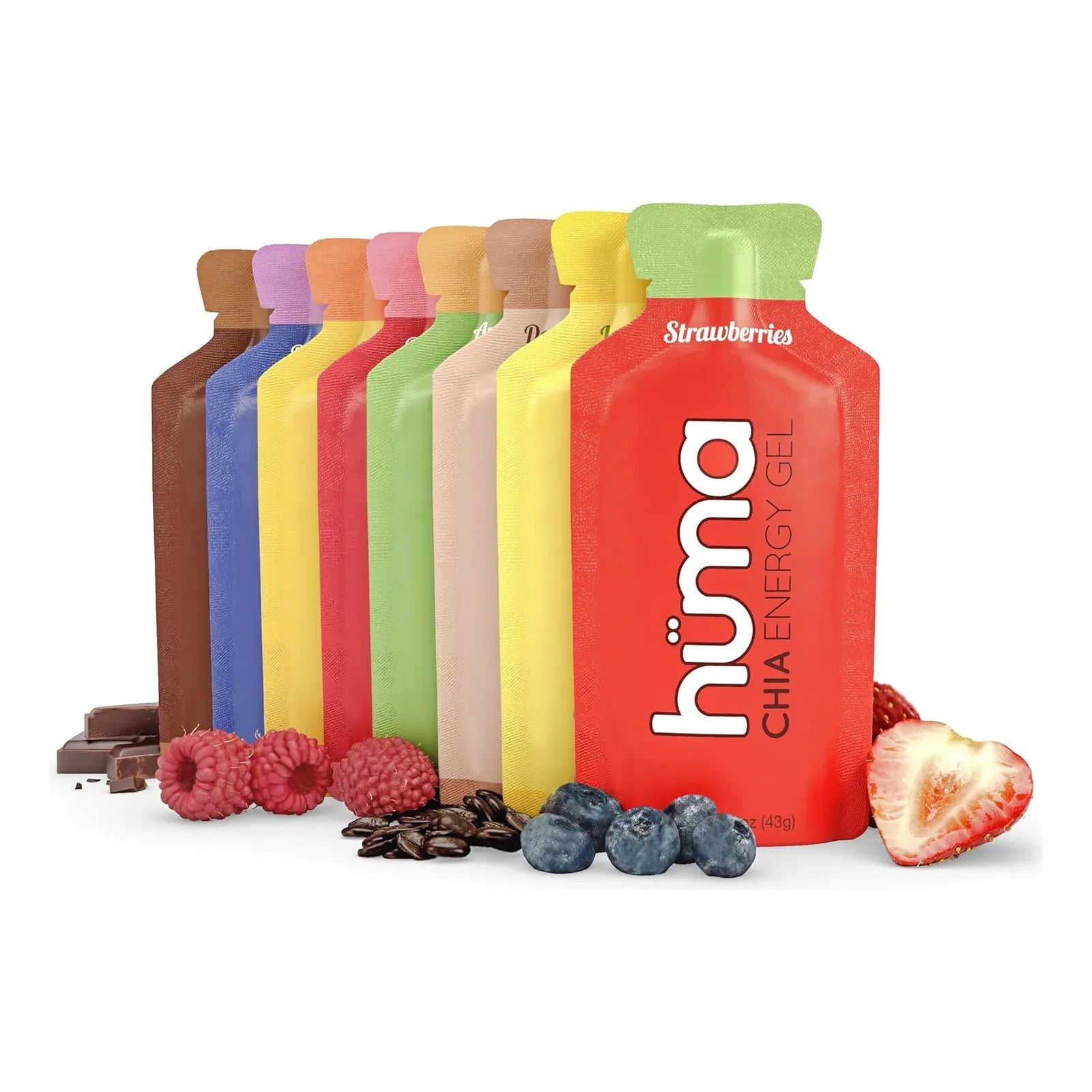 Gel Energético Huma Chia Energy Pack 24 Unidades Nutrición Deportiva N ...