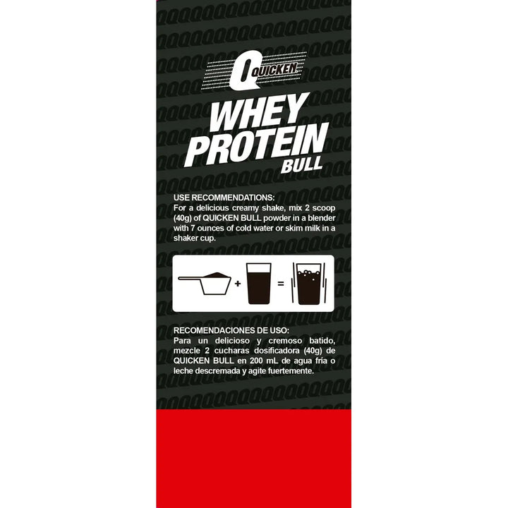 Quicken Whey Protein Bull 454g Sabor Vainilla Proteína Concentrada de ...