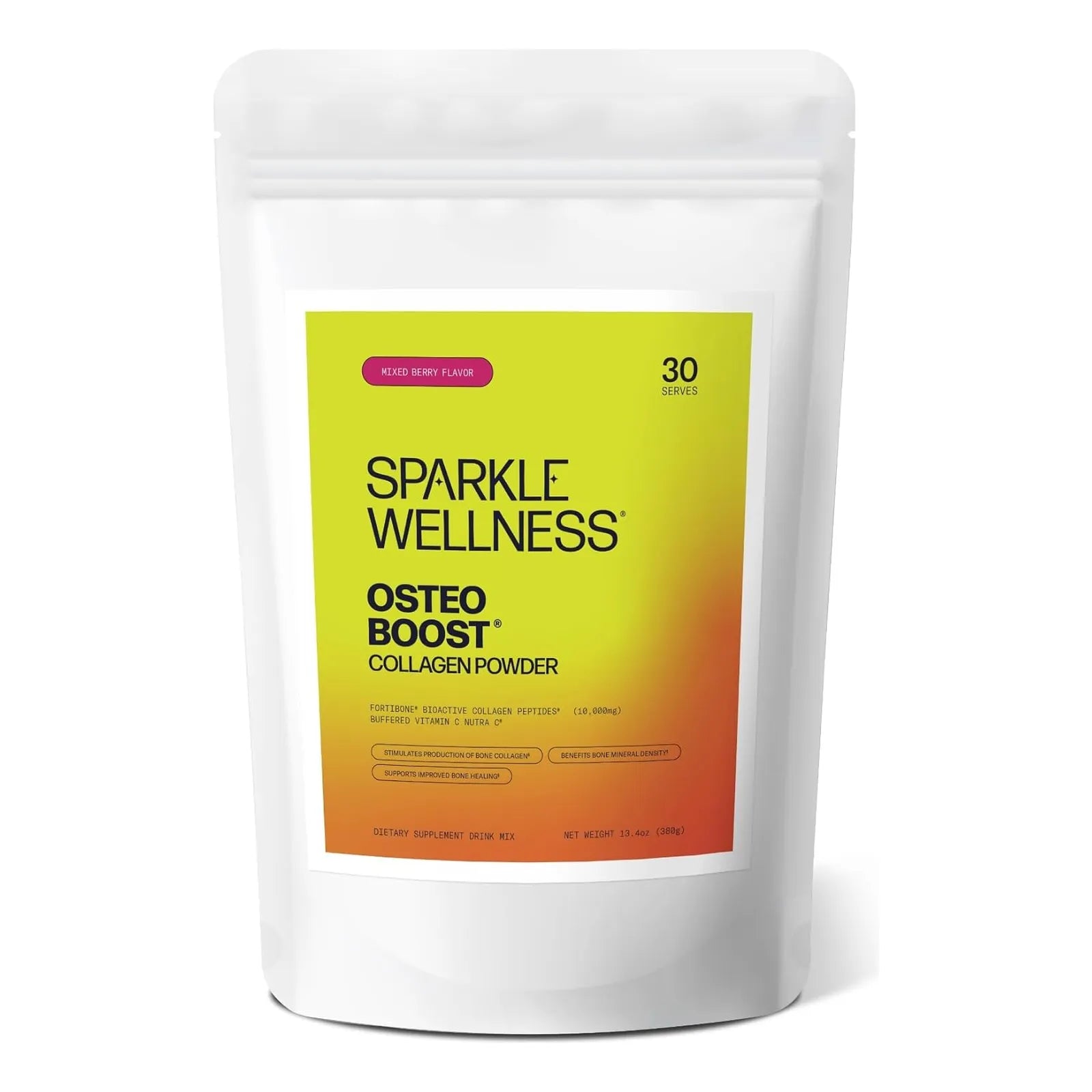 Osteo Boost Colágeno En Polvo Sabor Bayas Mixtas 30 Porciones Fortibon ...