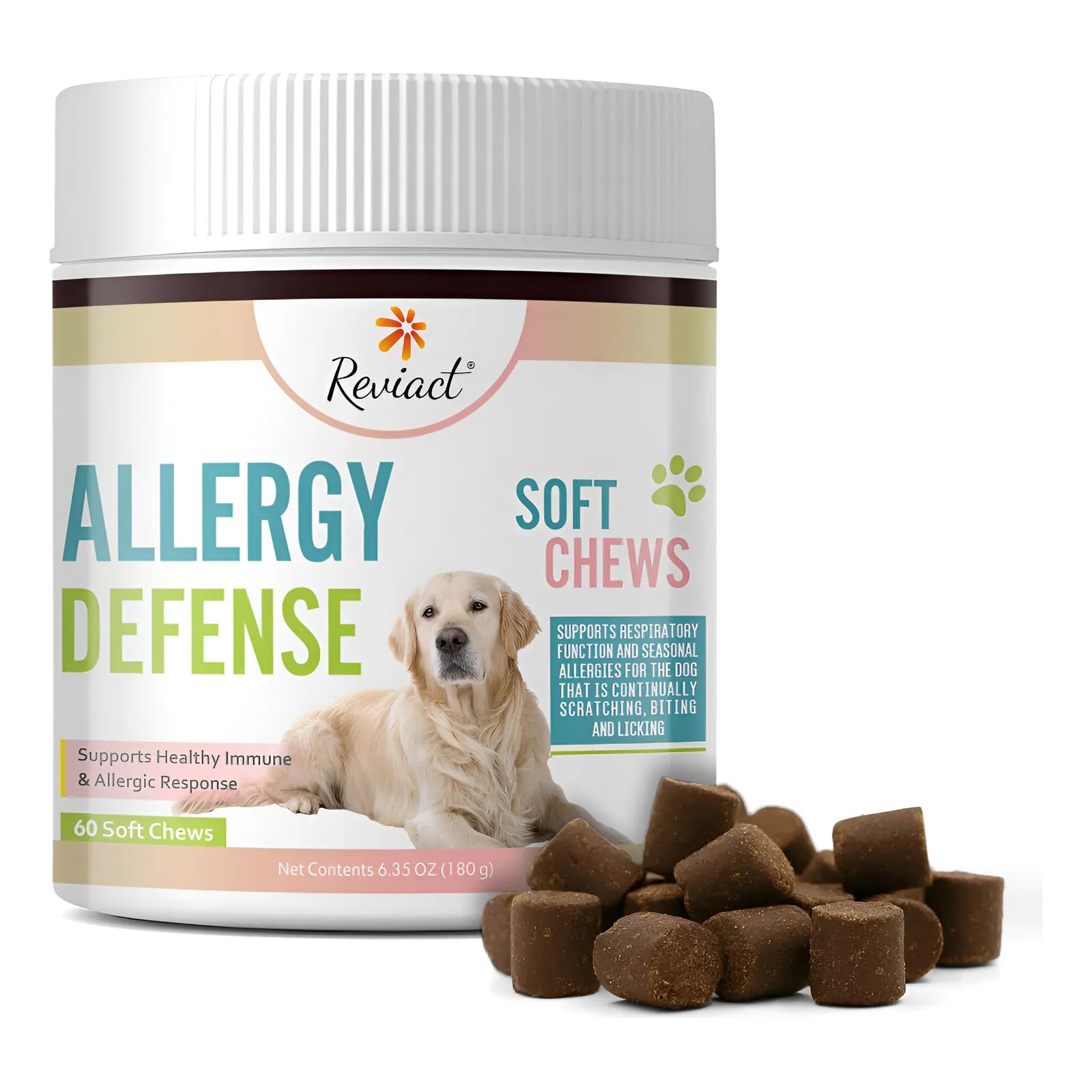 Reviact Allergy Defense Masticables Alergias Perros Probióticos 60 Uni ...