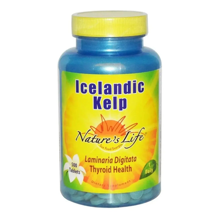 Suplemento Algas Marinas Yodadas Naturales Nature's Life Tabletas 100% ...
