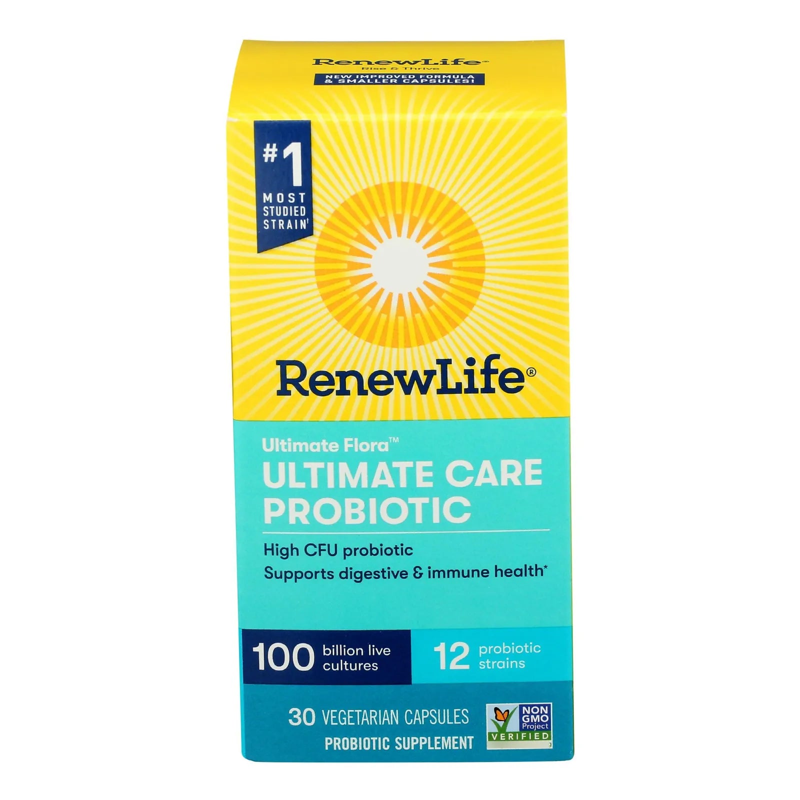 Probiótico Ultimate Flora Care 100 Mil Millones Cultivos Vivos 30 Cáps ...