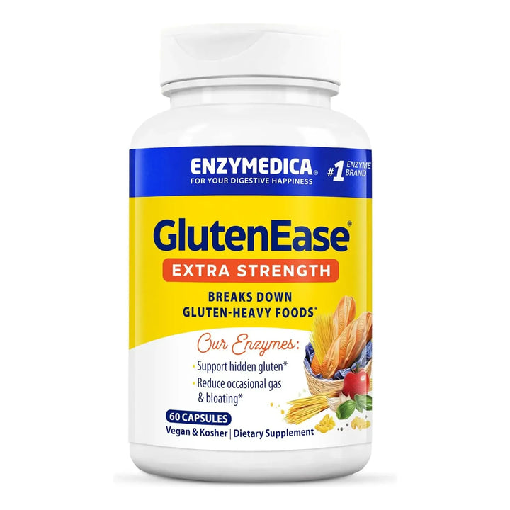 Enzymedica GlutenEase Extra Strength 60 Cápsulas Digestivas Apoyo Cont ...