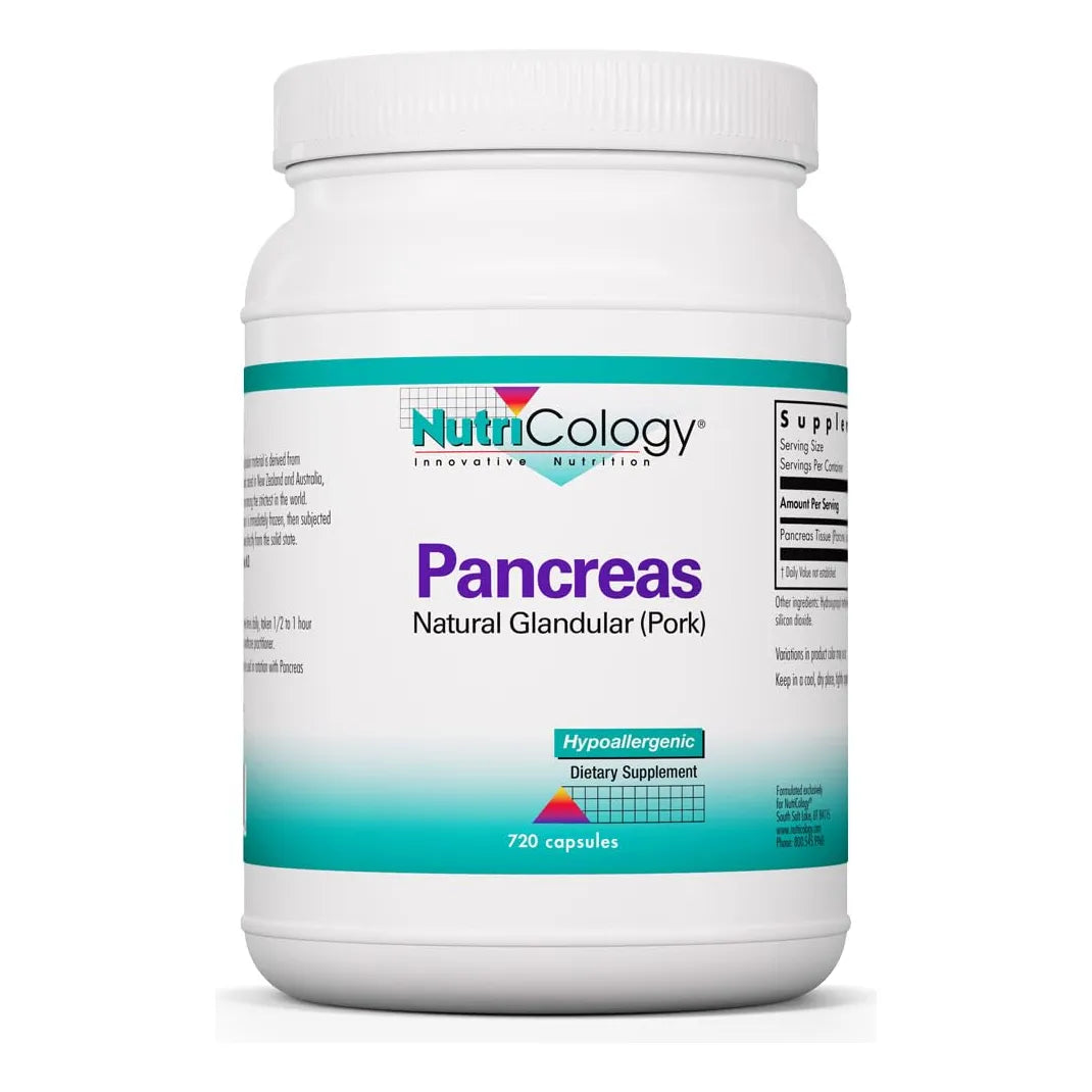 Nutricology Suplemento Dietético Pancreas 720 Cápsulas Enzimas Digesti ...