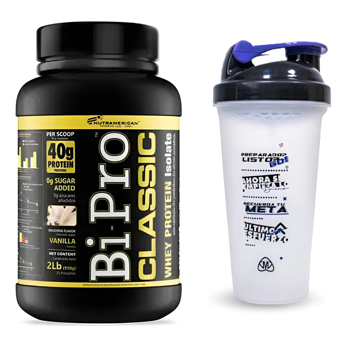 Proteína Bipro Classic 2 Libras Whey Protein Sin Azúcar Sin Grasa ...