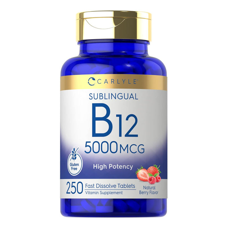 Vitamina B12 5000 Mcg Carlyle Alta Potencia 250 Tab Envío Gratis ...
