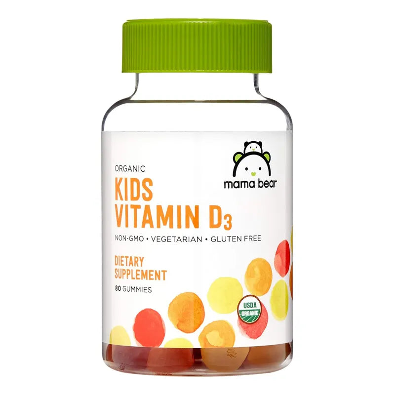 Vitamina D3 Organica Para Niños Mama Bear 25 Mcg 80 Gomitas ...