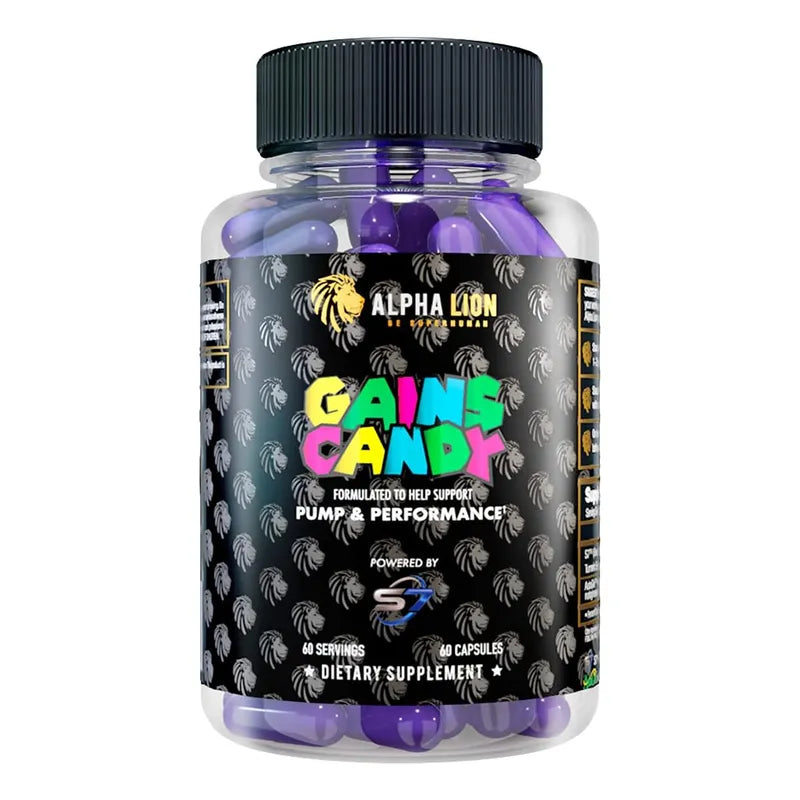 Pildoras Gains Candy Mejora Muscular Y Flujo Sanguineo Alpha Lion ...