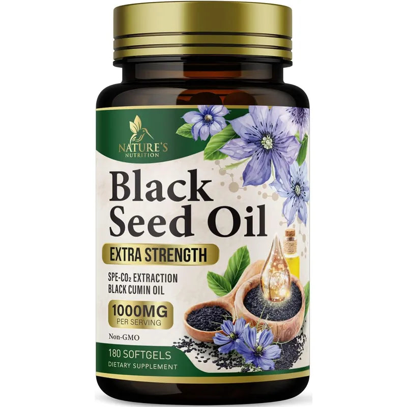 Capsulas De Aceite De Semilla Negra 1000 Mg Nigella Sativa ...