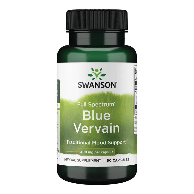 Espectro Completo De Verbena Azul 400 Mg 60 Cápsulas Suplemento Herbal ...