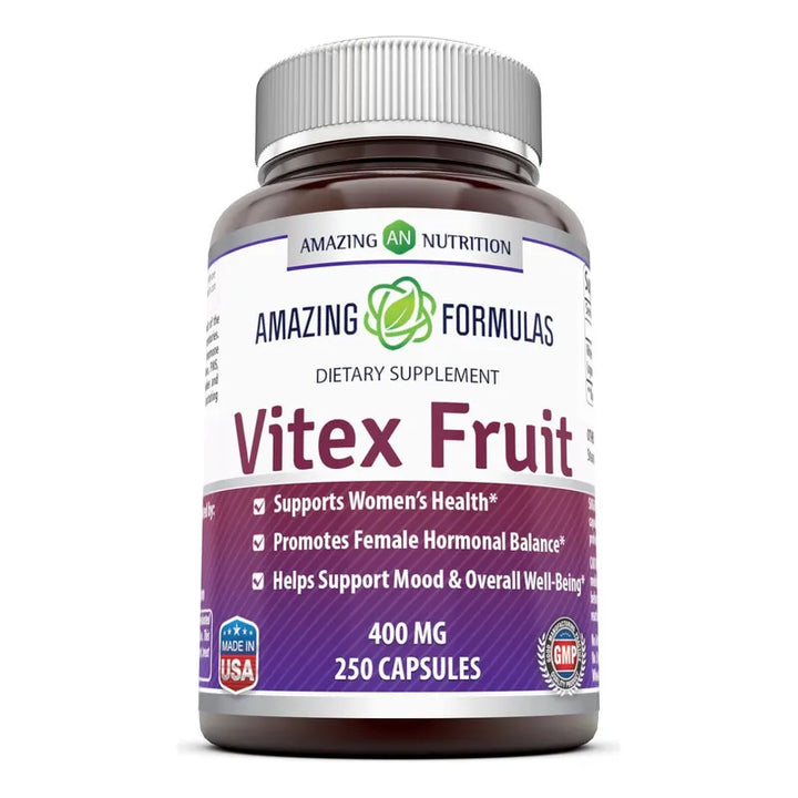 Fruto De Vitex 400mg 250 Cápsulas Naturales Suplemento Saludable ...