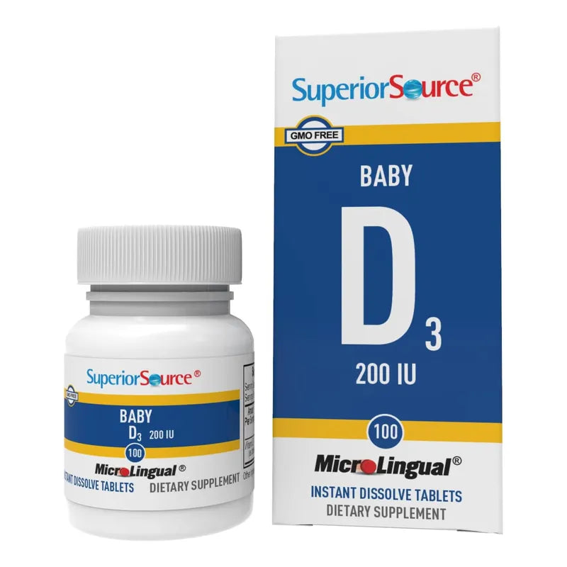 Suplemento Infantil Baby D Vitamina D3 200 UI 100 Tabletas ...