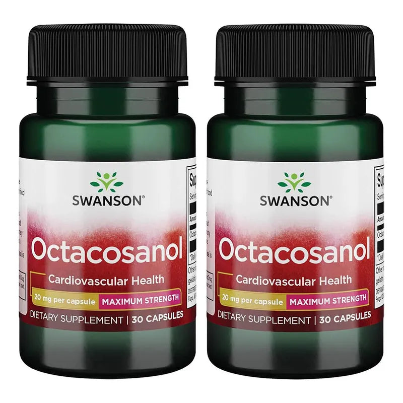 Octacosanol Alta Potencia 20mg 30 Cápsulas Apoyo Cardiovascular ...