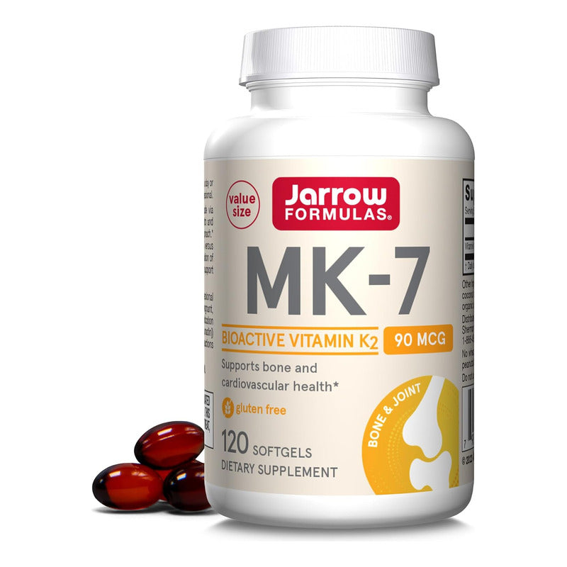 Vitamina K2 MK-7 Jarrow Formulas Suplemento Cardiaco Y Óseo 120 Caps ...